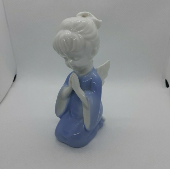 Lefton | Other | Vintage Lefton Praying Angel Girl Blue White | Poshmark